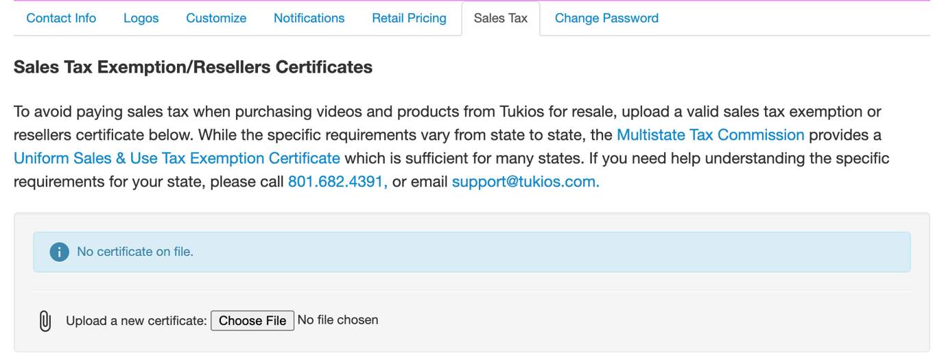 Why do I need to upload a Tax Exemption Form?