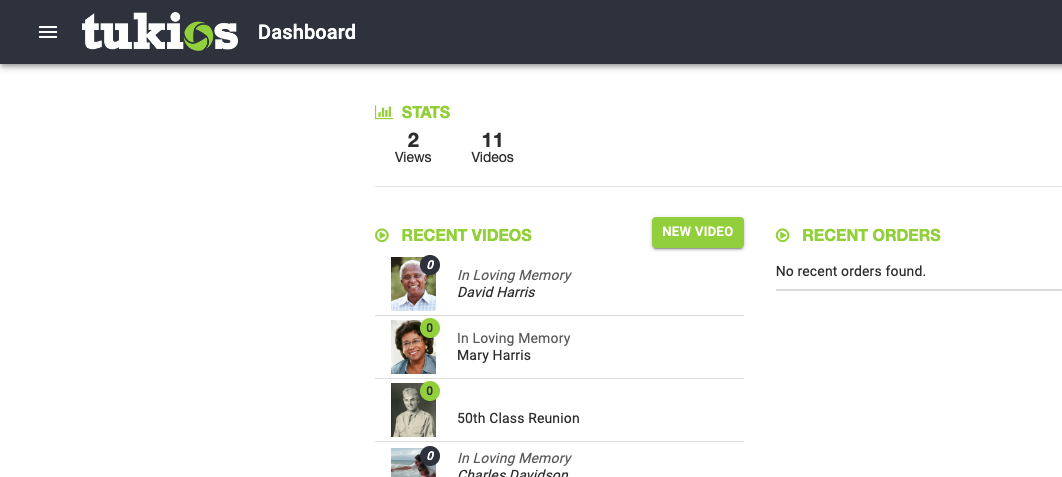 How do I upload a recorded service to Tukios?